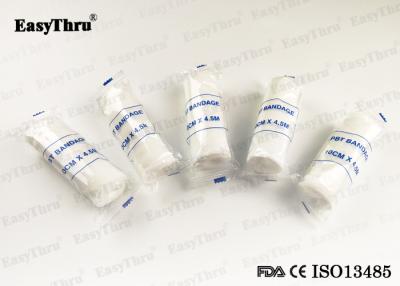 China Elastic PBT Medical Bandage Tape 10cm x 4m White Wound Dressing Roll for sale