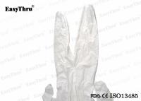China White Disposable Protective Isolation Coverall Non Woven 20gsm 60gsm S to XXXL for sale