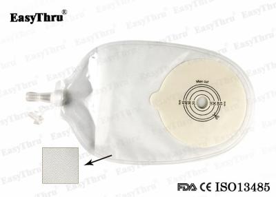 China OEM Adhesive Disposable Ostomy Bags Medical Urostomy Bag 200ml 15-45mm Cut for sale