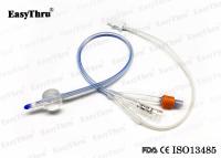 China Medical Grade Silicone Foley Catheter 3 Way with Temperature Sensor 8Fr 24Fr for sale