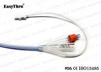 China Medical Grade Silicone Foley Catheter 3 Way with Temperature Sensor 8Fr 24Fr for sale