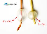 China ISO 3 Way Latex Foley Catheter Balloon 60-80ml Silicone Coated for Male for sale