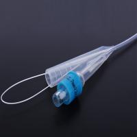 China Medical Grade Silicone Foley Catheter 400mm Length 2 Way 3 Way Urine Drainage Tiemann Open Round Tip for sale