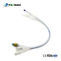 China Medical Grade Silicone 3 Way Foley Catheter 16Fr 24Fr 30ml Balloon Urinary Catheter for sale