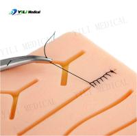 China Tear Resistant Silicone Suture Pad For Medical Students Suture Training Pad for sale