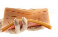 China Realistic Skin Silicone Wound Suture Pad Trauma Simulation Training Wound Treatment Practice for sale