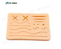 China Three Layers Skin Structure Silicone Suture Pad Practice Kits Medical Suturing Pad Kit for sale