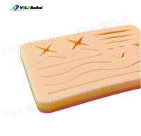 China Three Layers Skin Structure Silicone Suture Pad Practice Kits Medical Suturing Pad Kit for sale