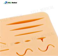 China Three Layers Skin Structure Silicone Suture Pad Practice Kits Medical Suturing Pad Kit for sale