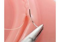 China Silicone Abdominal Suture Pad 14x14x1.5cm Laparoscopic Training Model for Medical Students for sale