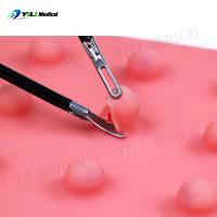 China Stripping Shears Laparoscopic Surgical Suture Training Pad Silicone Wound Skin Suture Kit for sale