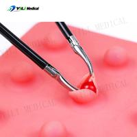 China Stripping Shears Laparoscopic Surgical Suture Training Pad Silicone Wound Skin Suture Kit for sale