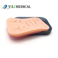 China Professional Silicone Skin Suture Practice Pad With Box For Surgery Practice And Training for sale