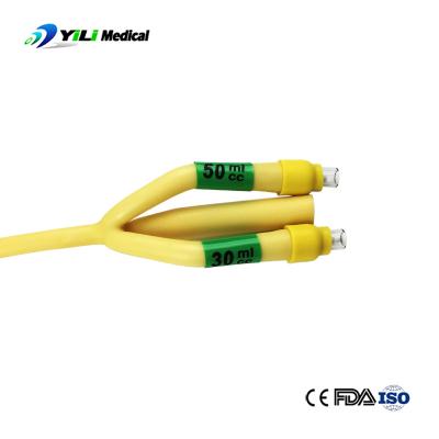 China EasyThru Silicone Foley Catheter 40cm EO Sterile 5-30ml Balloon Fr6-Fr30 for sale
