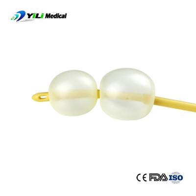 China Double Balloon Sterile Latex Foley Catheter Triple Way 40cm with Valve Customizable Size Fr16-Fr24 for sale