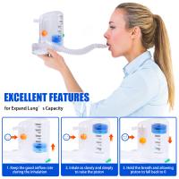China Volumetric Incentive Spirometer Lung Exercise Device , One Ball Breathing Trainer for sale