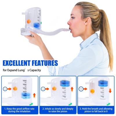 China Volumetric Incentive Spirometer Lung Exercise Device , One Ball Breathing Trainer for sale