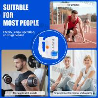 China Volumetric Incentive Spirometer Lung Exercise Device , One Ball Breathing Trainer for sale