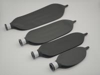 China OEM Black Disposable Anesthesia Breathing Bag 0.5L to 3L Rebreathing Bag for Ventilator Circuit for sale