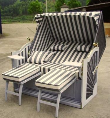 China Outdoor Beach / Pool / Garden White Roofed Beach Chair & Strandkorb for sale