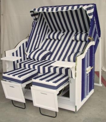 China Contemporary Roofed Wicker Beach Chair & Strandkorb For Hotel Garden / Pool for sale