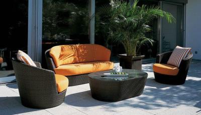 China 4pcs cheap hotel rattan sofas for sale
