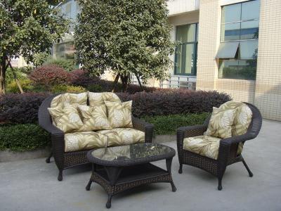 China 3pcs luxury America garden rattan sofa for sale