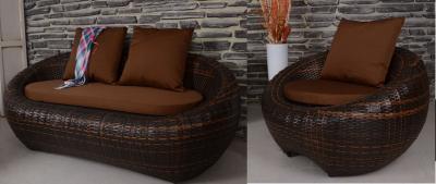 China 2pcs new design wicker sofas for sale
