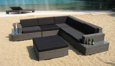 China 6pcs modern wicker sofa furniture for sale