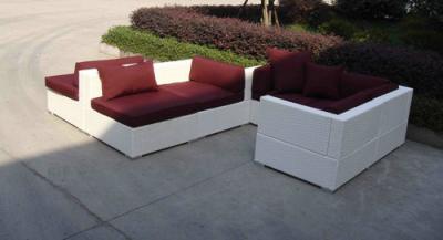 China 6pcs PE wicker sofas for sale