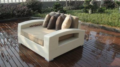 China 1pc big poly rattan sofa for sale