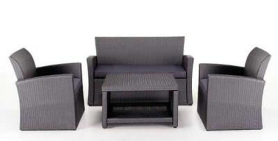 China 4pcs cheap KD poly rattan sofa furniture for sale