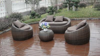 China 4pcs poly rattan pool furntiure for sale
