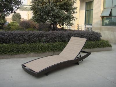 China Poolside Rattan Sun Lounger With Powder Coated Aluminium Frame for sale