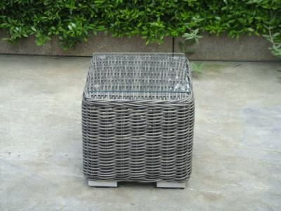 China Foldable Rattan Sun Lounger , Outdoor Garden Cane Chaise Lounge Set for sale