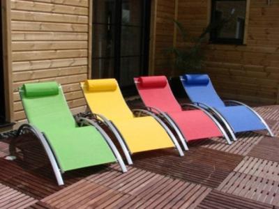 China Comfortable Resin Textile Lounge Chair For Balcony Patio Garden for sale
