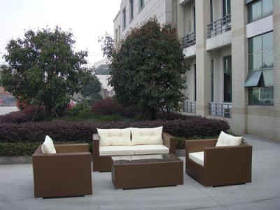 China 4pcs PE wicker patio sofas for sale