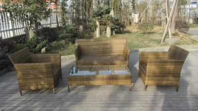 China 4pcs PE wicker patio sofa furniture for sale