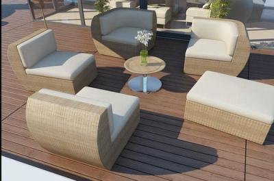 China 6pcs hot PE wicker patio furniture for sale
