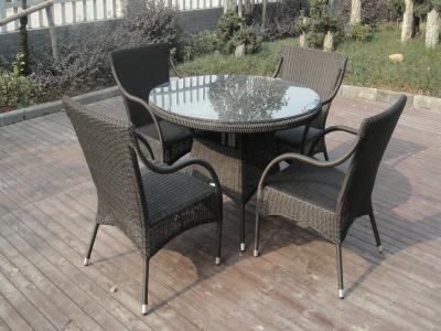 China Leisure Rattan Garden Dining Sets Patio For Home / Restaurant for sale
