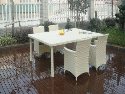 China Comfortable Fashion Rattan Garden Dining Sets For Commercial Hotel for sale