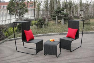 China 3pcs wicker coffee furniture for sale