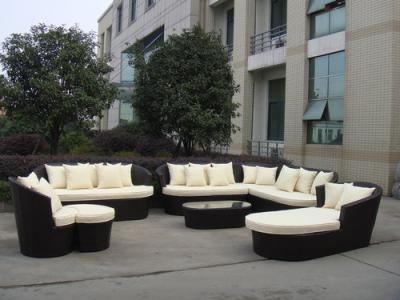 China 9pcs luxury resort beach sofa furniture for sale