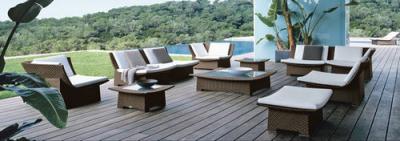 China 10pcs patio wicker furniture for sale
