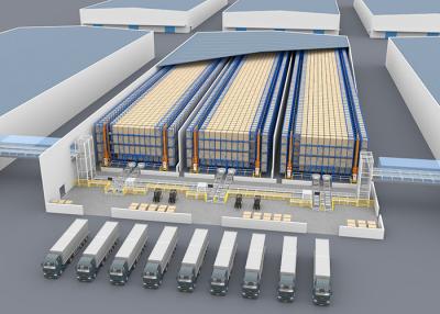 China Industry Smart Lifting Automated Storage Rack Warehouse Systems With Control System for sale