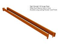 China 50-75mm Pitch Beam Heavy Duty Pallet Racking Customized Beam Length for sale