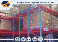 China High Densities Push Back Pallet Racking Storage With Three / Four Deep Systems for sale