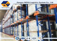 China 60m Depth Shuttle Pallet Racking High Density For Cold Operation Storage for sale