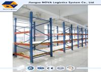 China 800 KG - 4000 KG Per Layer Gravity Pallet Racking System With Steel Roller Type for sale