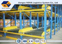 China CE / ISO Durable Steel Gravity Pallet Racking Heavy Duty Adjusted 75mm Pitch for sale